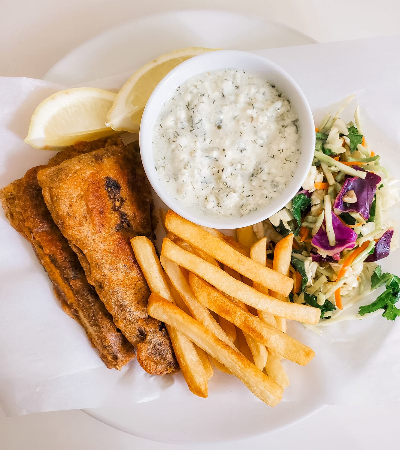 Tofish and Chips - Una Rose Vegan
